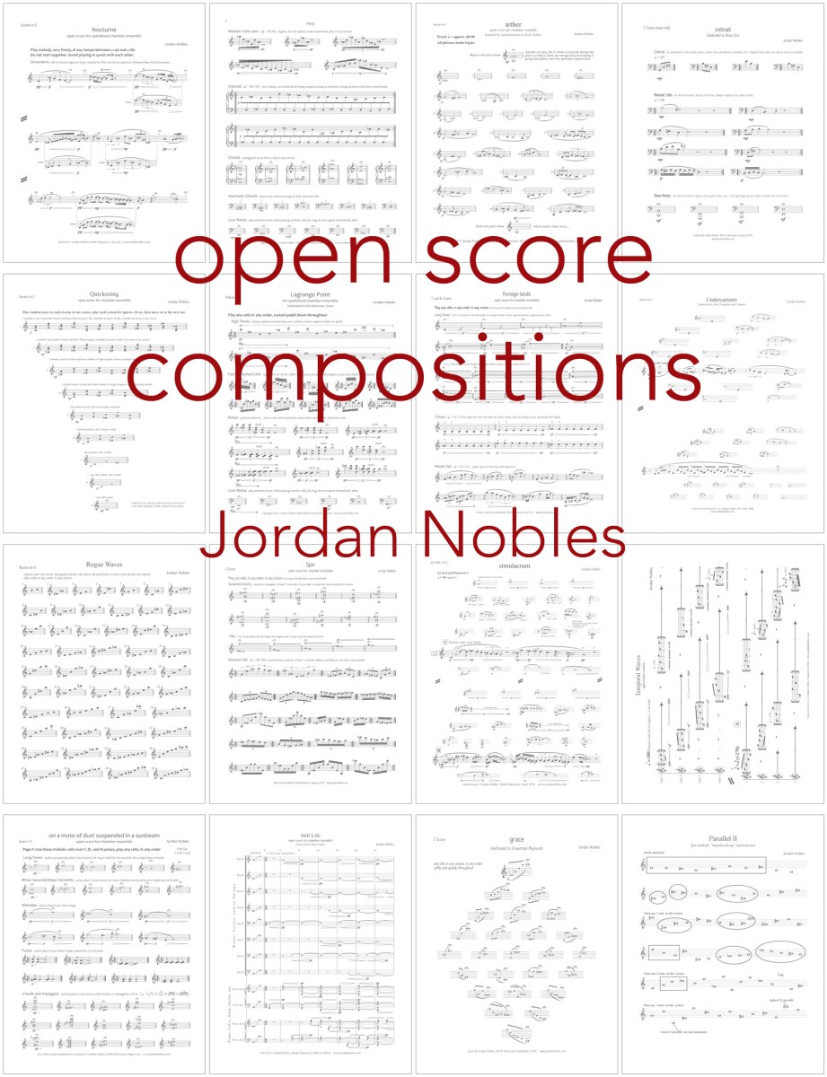 Open Score Collection | Jordan Nobles - composer